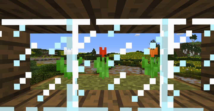 Spruce House in a farm Minecraft Map