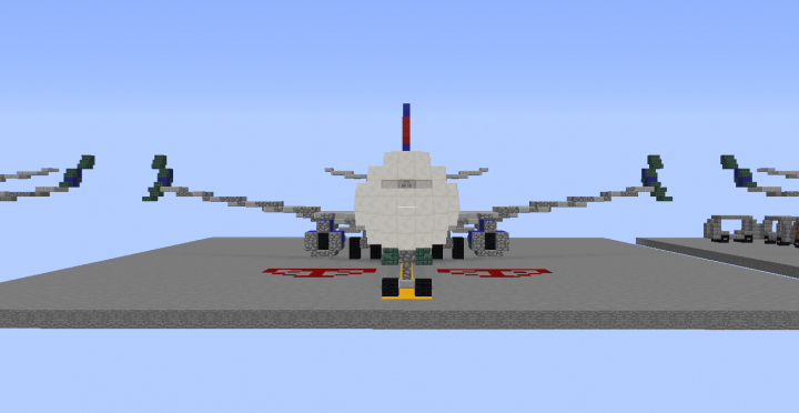 Delta 737-900ER with both winglet types 1.5:1 scale Minecraft Map