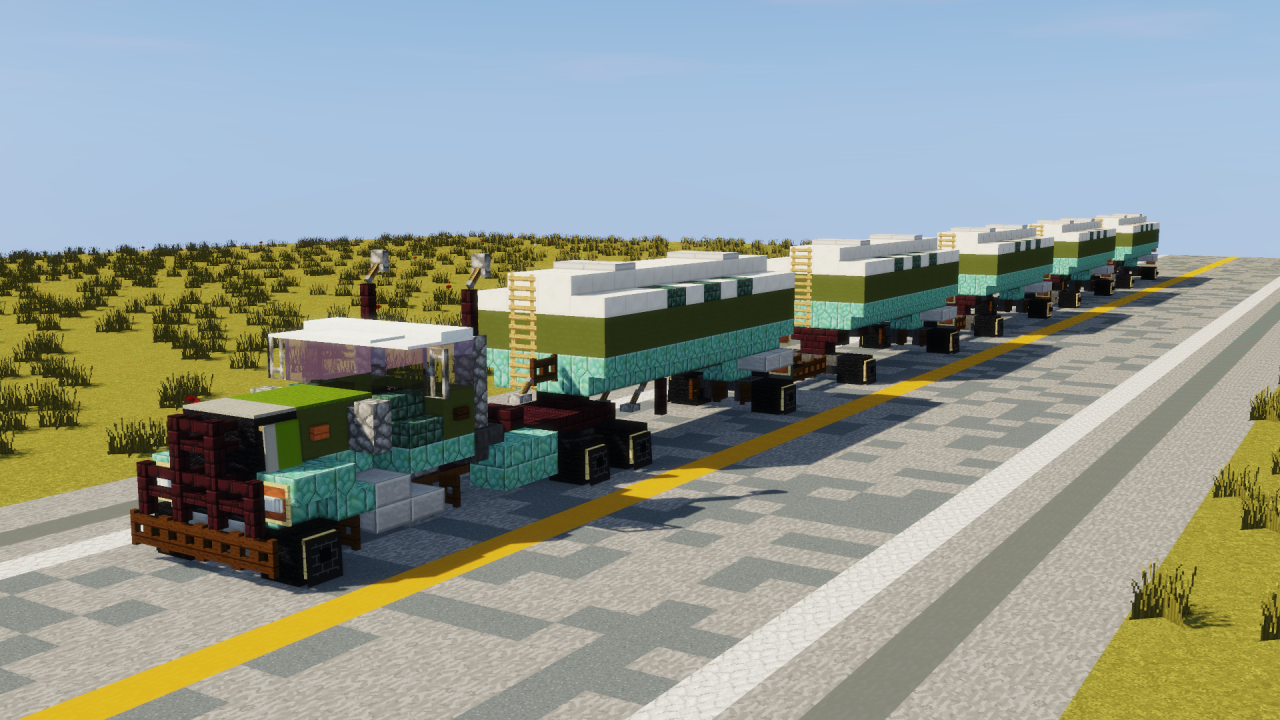 Tanker Road Train Minecraft Map
