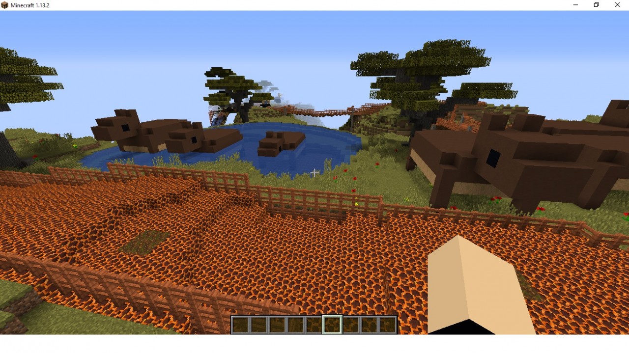 Safari Themed Foot Race Minecraft Map