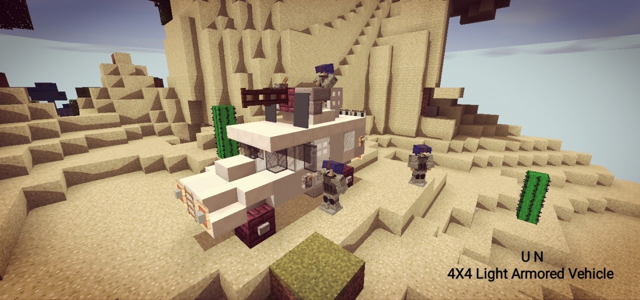 United Nations 4x4 Light Armored Vehicle Minecraft Map