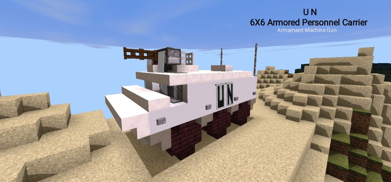 United Nations 6x6 Armored Personnel Carrier Minecraft Map