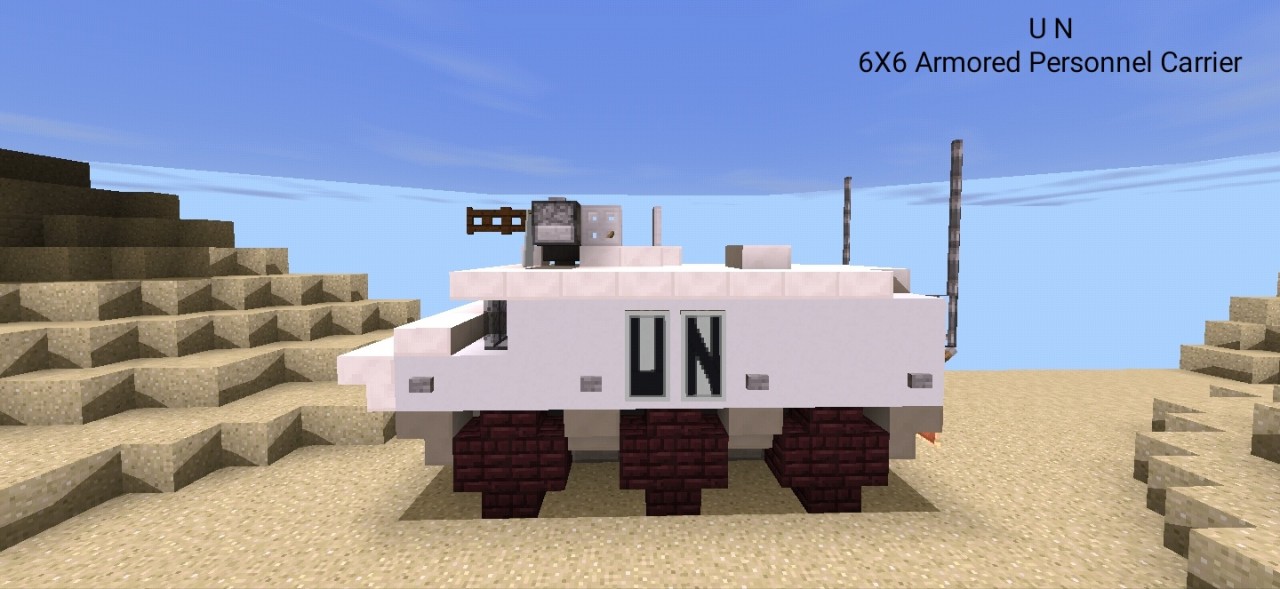 United Nations 6x6 Armored Personnel Carrier Minecraft Map