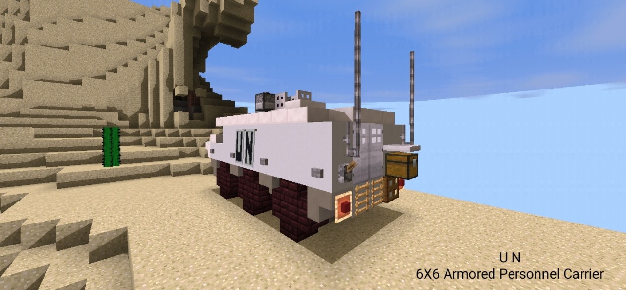 United Nations 6x6 Armored Personnel Carrier Minecraft Map