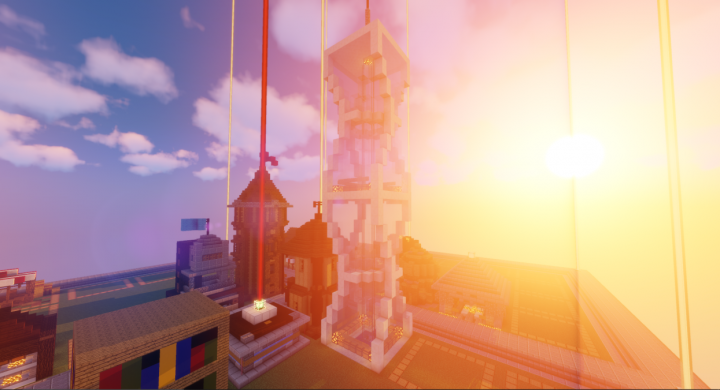 Twisting Skyscraper Shop Minecraft Map