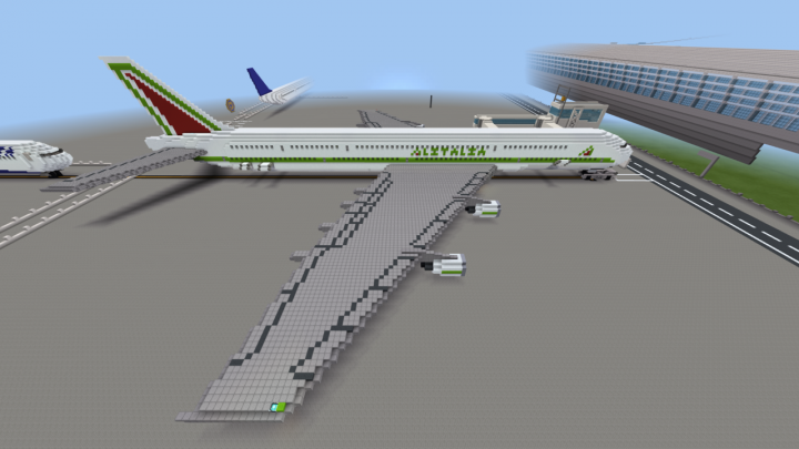 Alitalia Airbus A390-900 at Omega International Airport (OIA) Minecraft Map