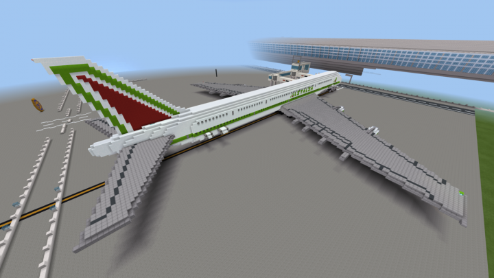 Alitalia Airbus A390-900 at Omega International Airport (OIA) Minecraft Map