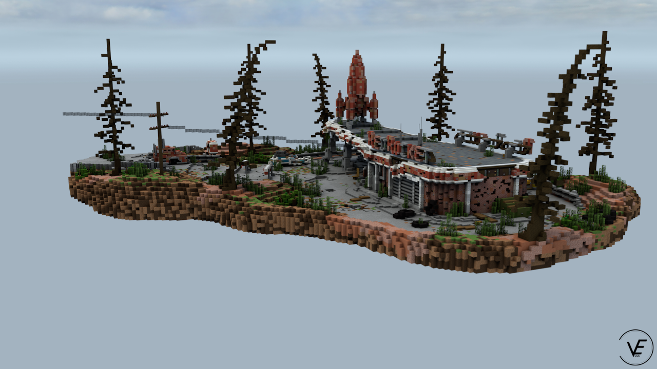 Red Rocket Station Minecraft Map