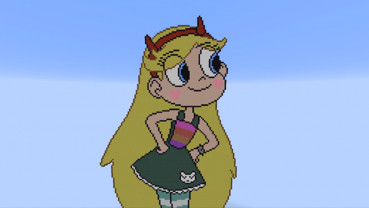 STAR BUTTERFLY Pixel Art Minecraft Map
