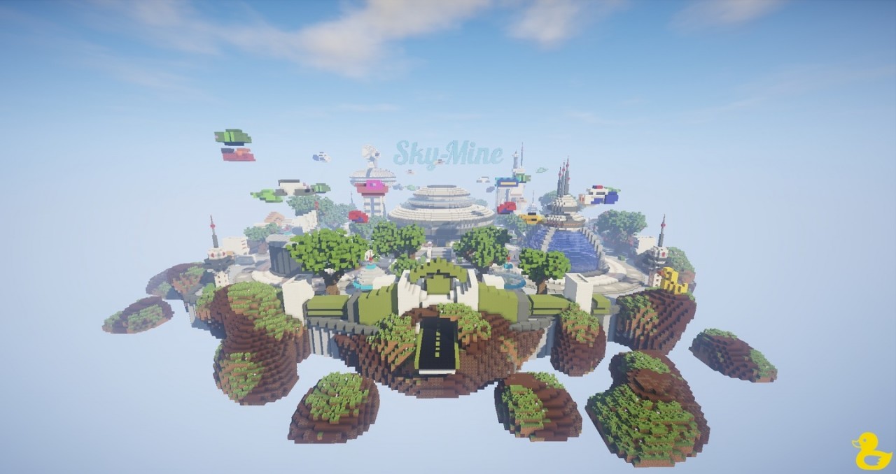 Sky-Mine Hi-tech Spawn Minecraft Map