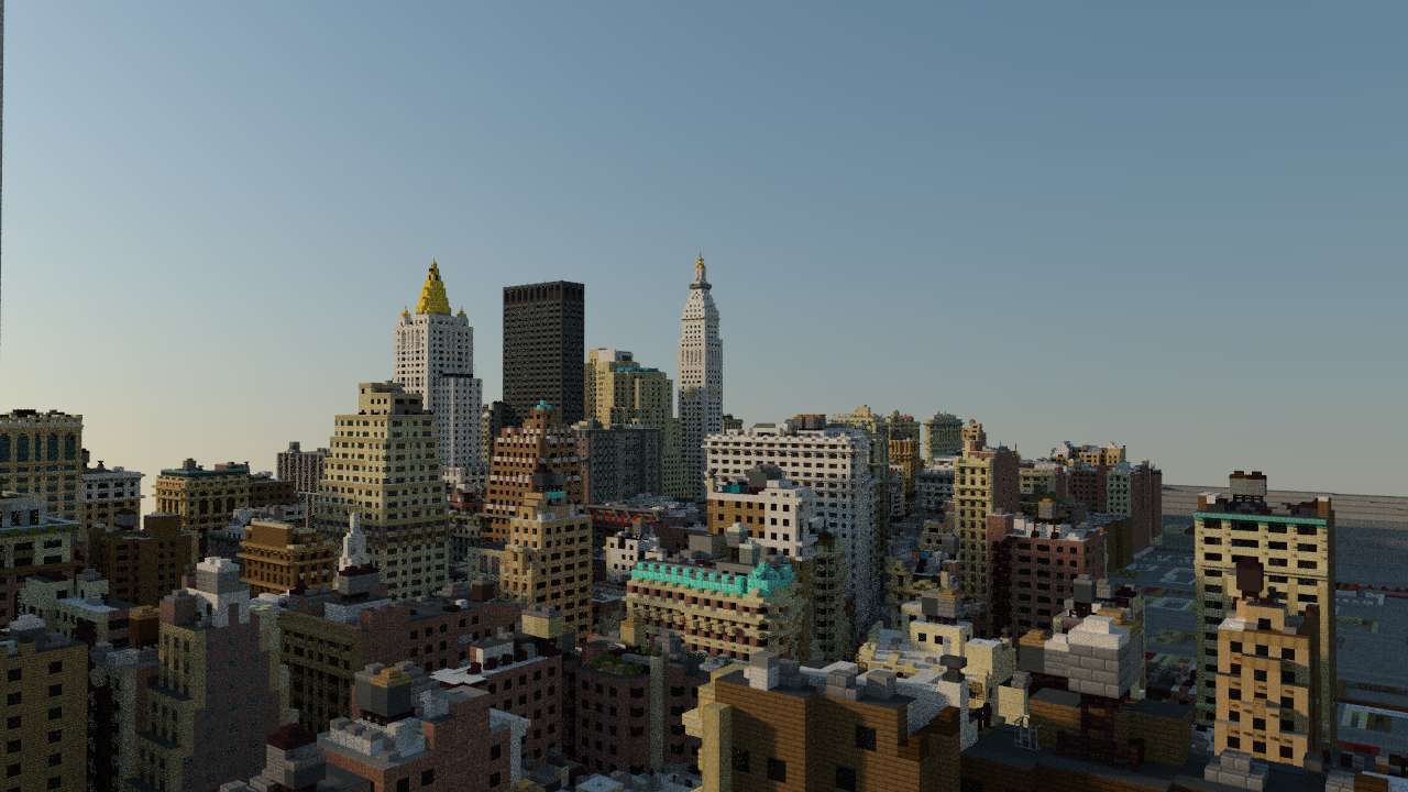 Manhattan in Minecraft- Midtown Manhattan (UPDATED DOWNLOAD!) Minecraft Map