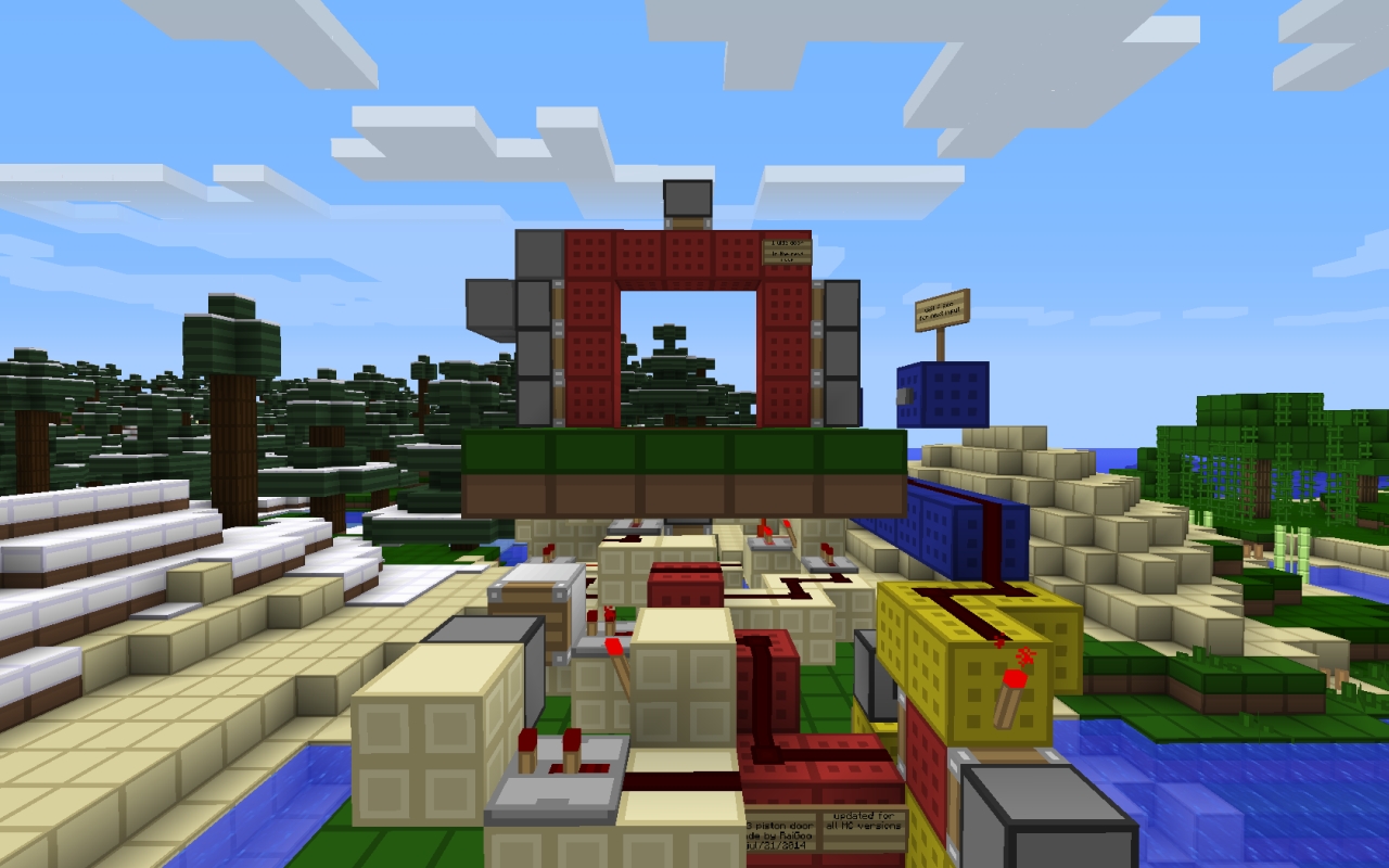 1 wide 3x3 Door Minecraft Map