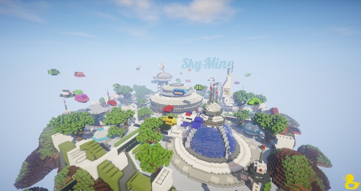 Sky-Mine Hi-tech Spawn Minecraft Map