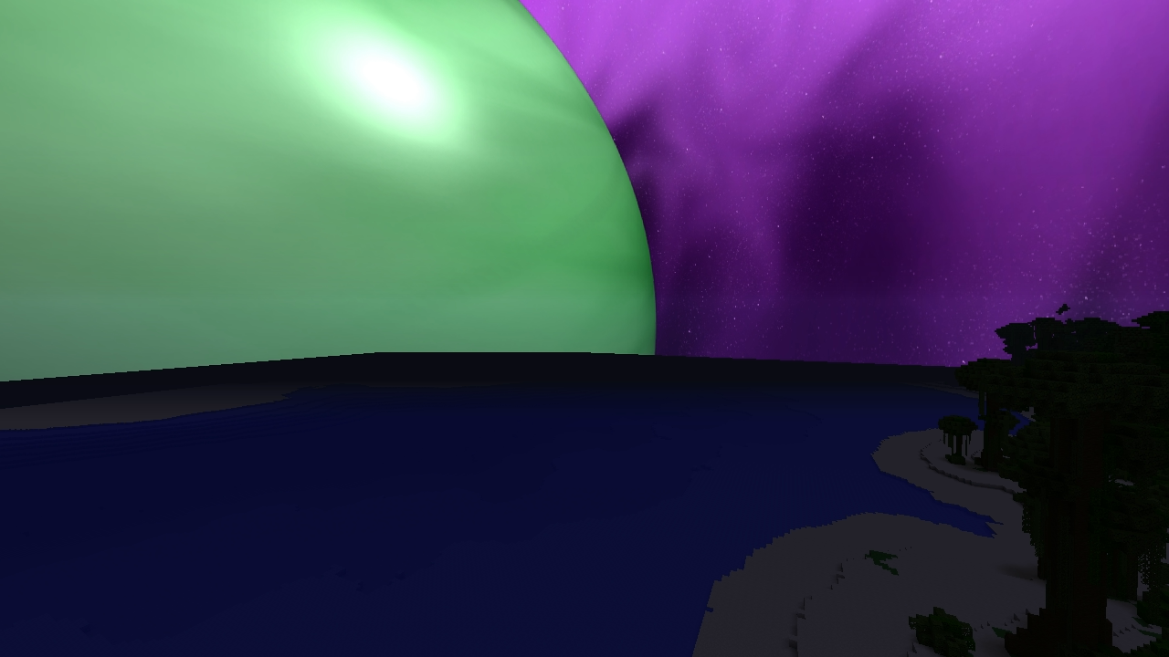 GREEN GAS GIANT! Sky Texture Pack Minecraft Texture Pack