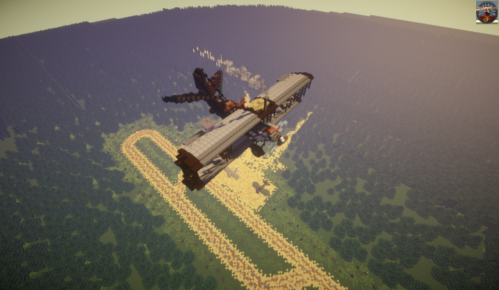 The Steam Powered Biplane Minecraft Map