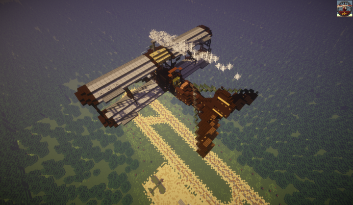 The Steam Powered Biplane Minecraft Map