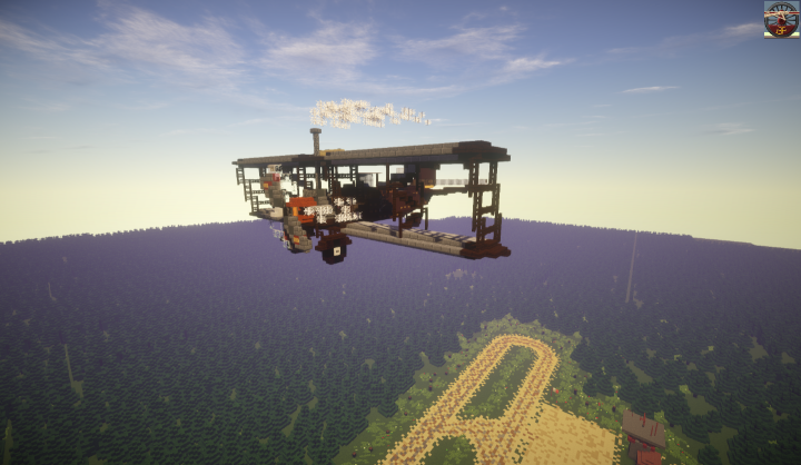 The Steam Powered Biplane Minecraft Map