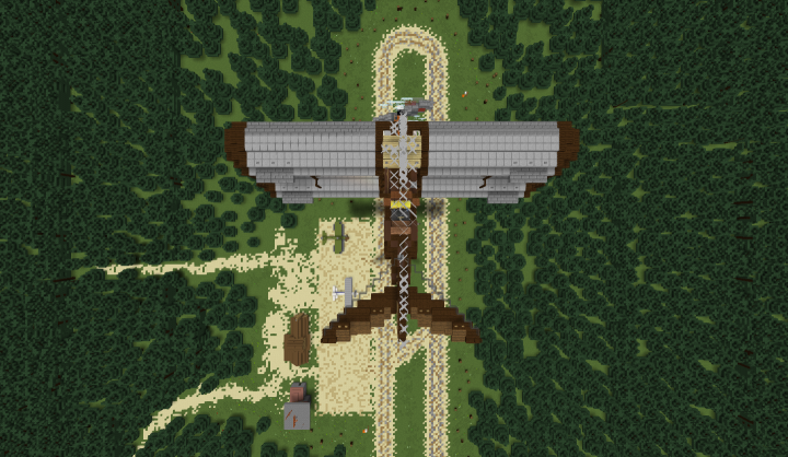 The Steam Powered Biplane Minecraft Map