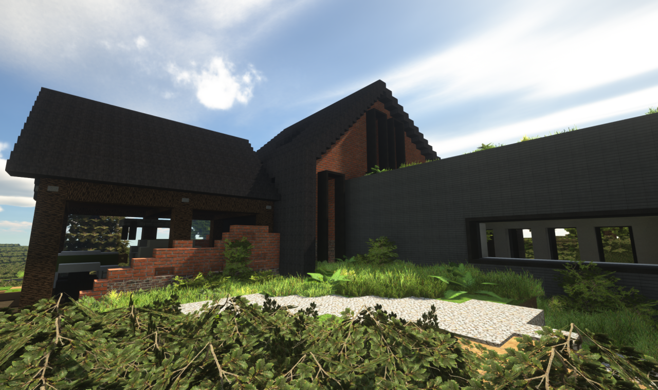 Contemporary Brick House - TheVisual_Play Minecraft Map
