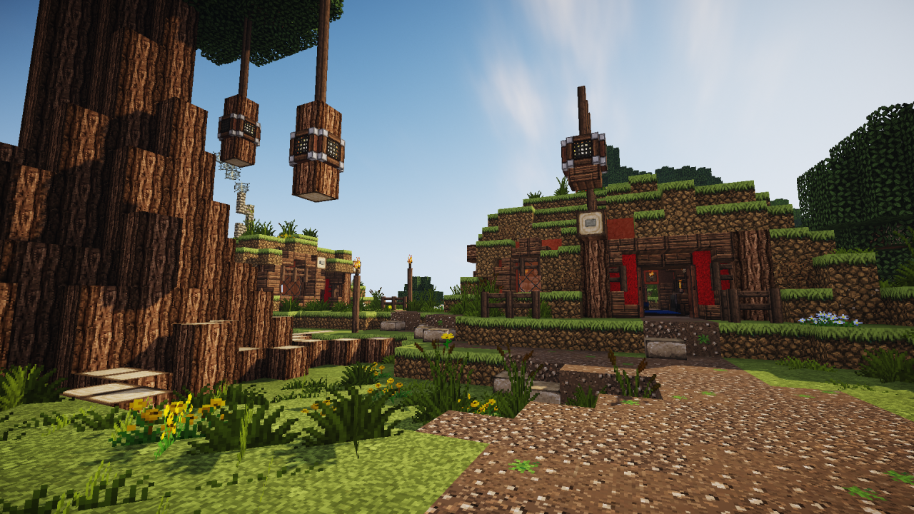 Hobbit Village - Back Again with the Hobbit Builds Minecraft Map
