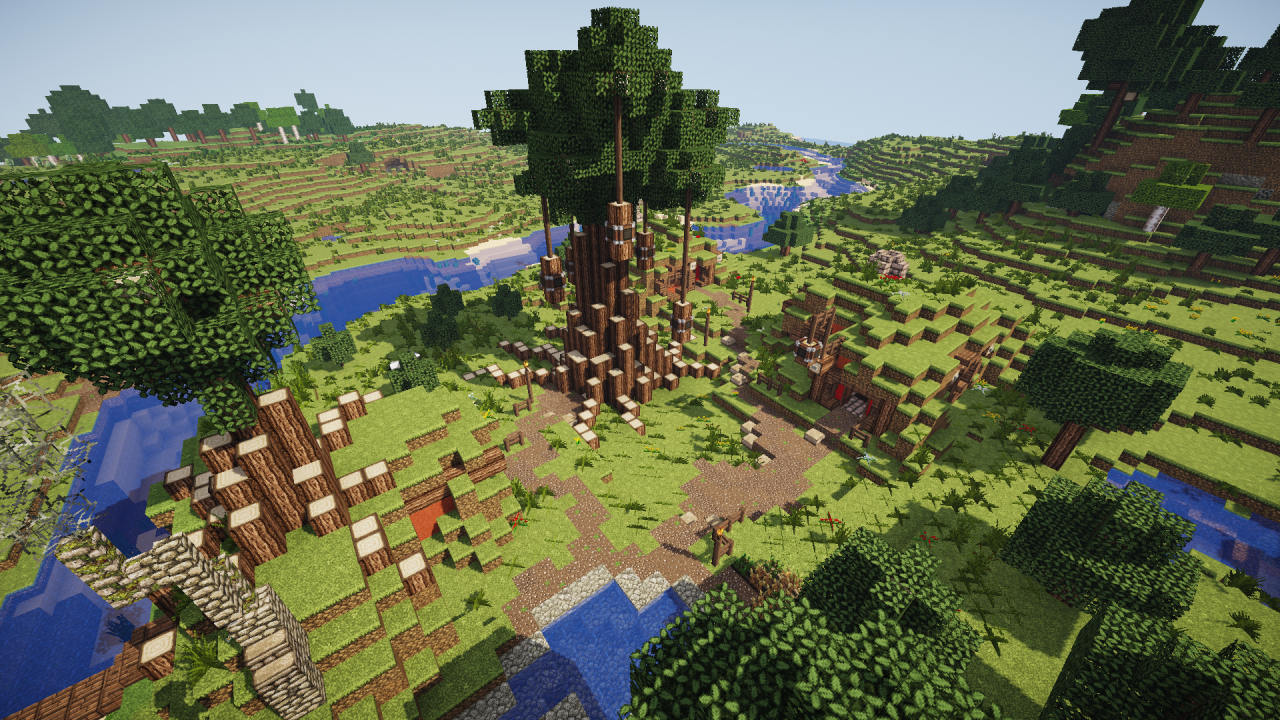 Hobbit Village - Back Again with the Hobbit Builds Minecraft Map