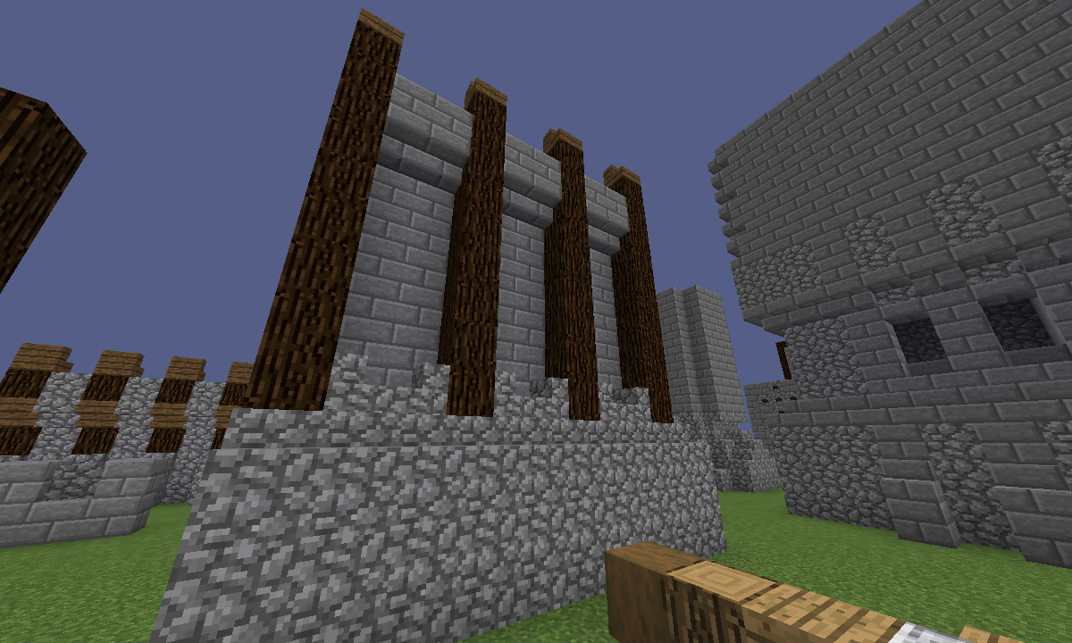 Basic Easy Cheap Walls (small scale) ( Cobble , Logs , Stone Brick ...