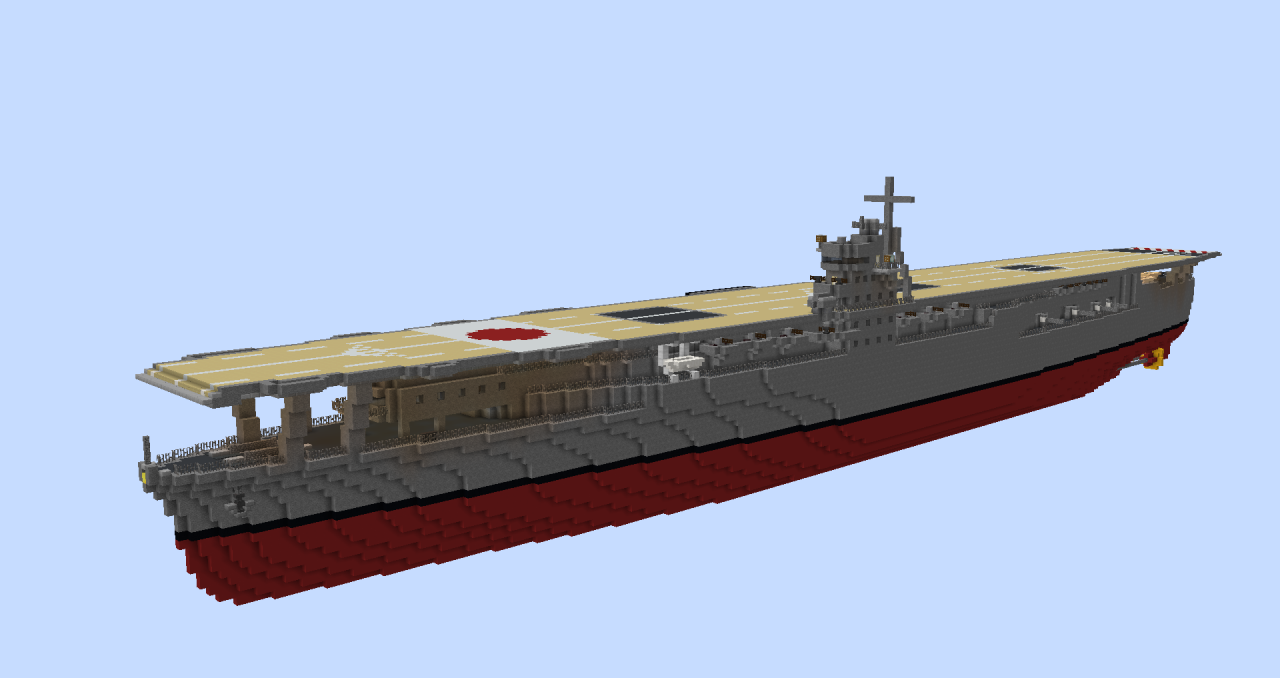 IJN Akagi 1:1 Scale Minecraft Map