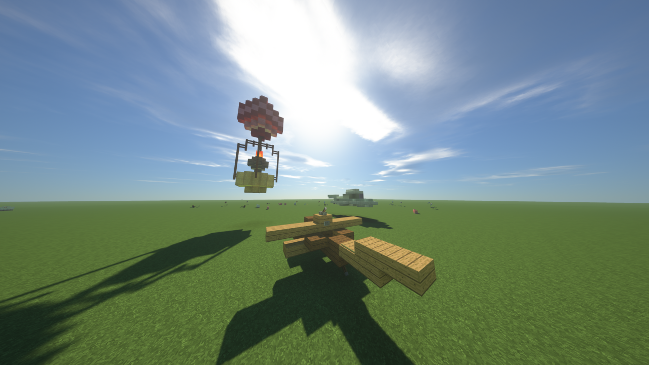 A few flying vehicles Minecraft Map