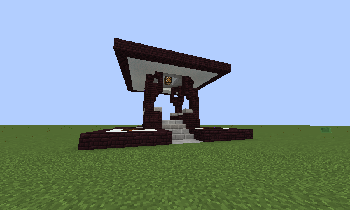 Simple Netherrack Temple Ideas Minecraft Map