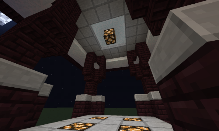 Simple Netherrack Temple Ideas Minecraft Map