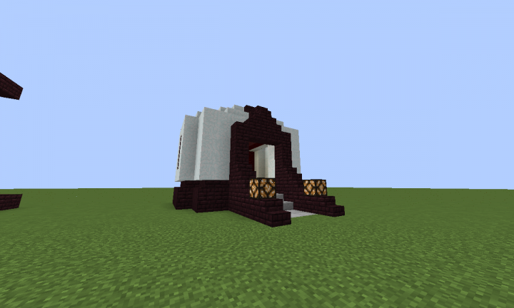Simple Netherrack Temple Ideas Minecraft Map