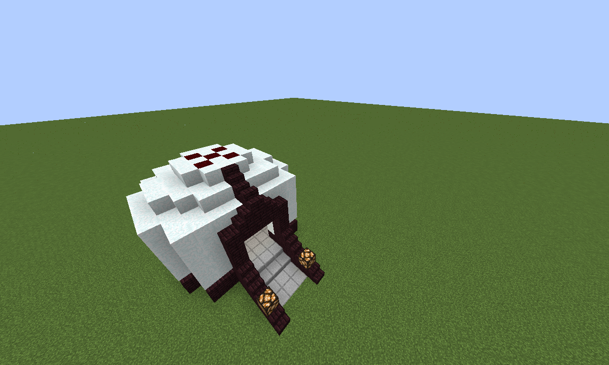 Simple Netherrack Temple Ideas Minecraft Map