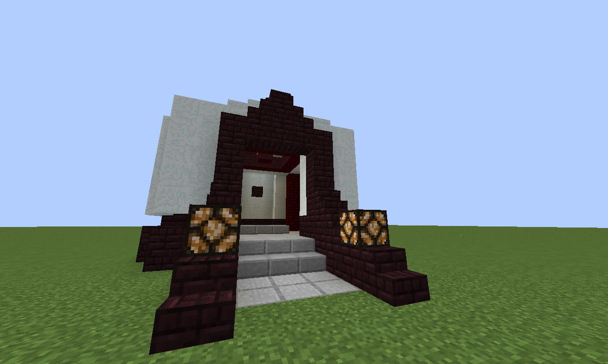 Simple Netherrack Temple Ideas Minecraft Map