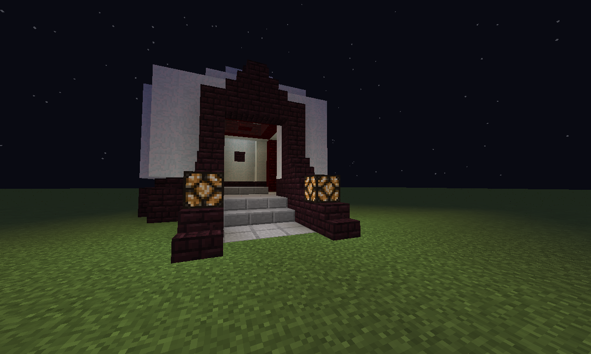 Simple Netherrack Temple Ideas Minecraft Map