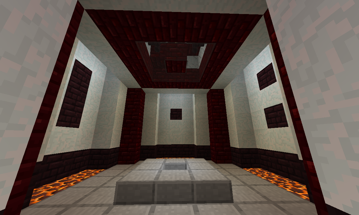 Simple Netherrack Temple Ideas Minecraft Map