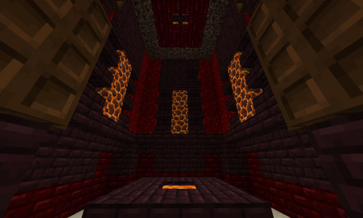 Simple Netherrack Temple Ideas Minecraft Map