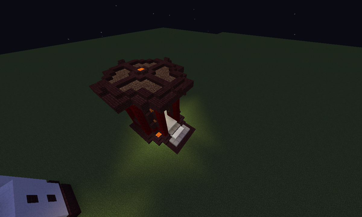 Simple Netherrack Temple Ideas Minecraft Map