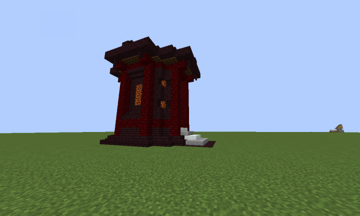 Simple Netherrack Temple Ideas Minecraft Map
