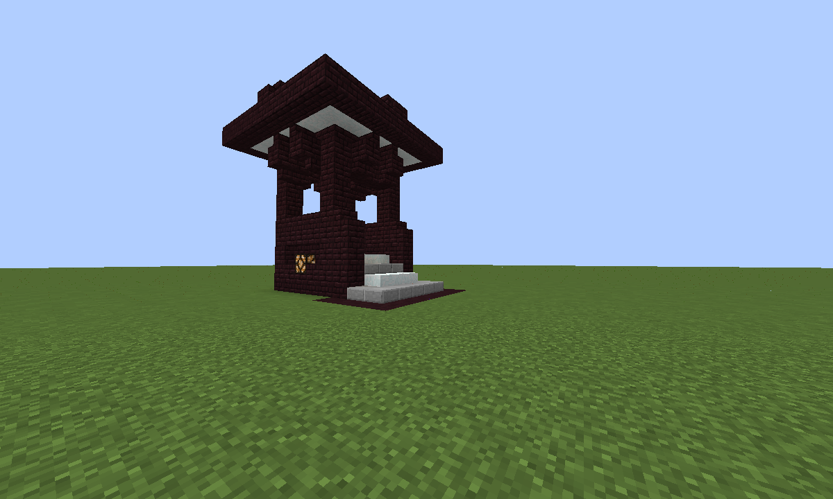 Simple Netherrack Temple Ideas Minecraft Map