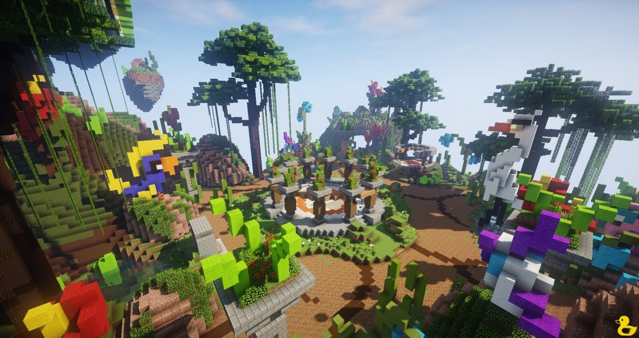 Greens MCPE Summer Hub Minecraft Map