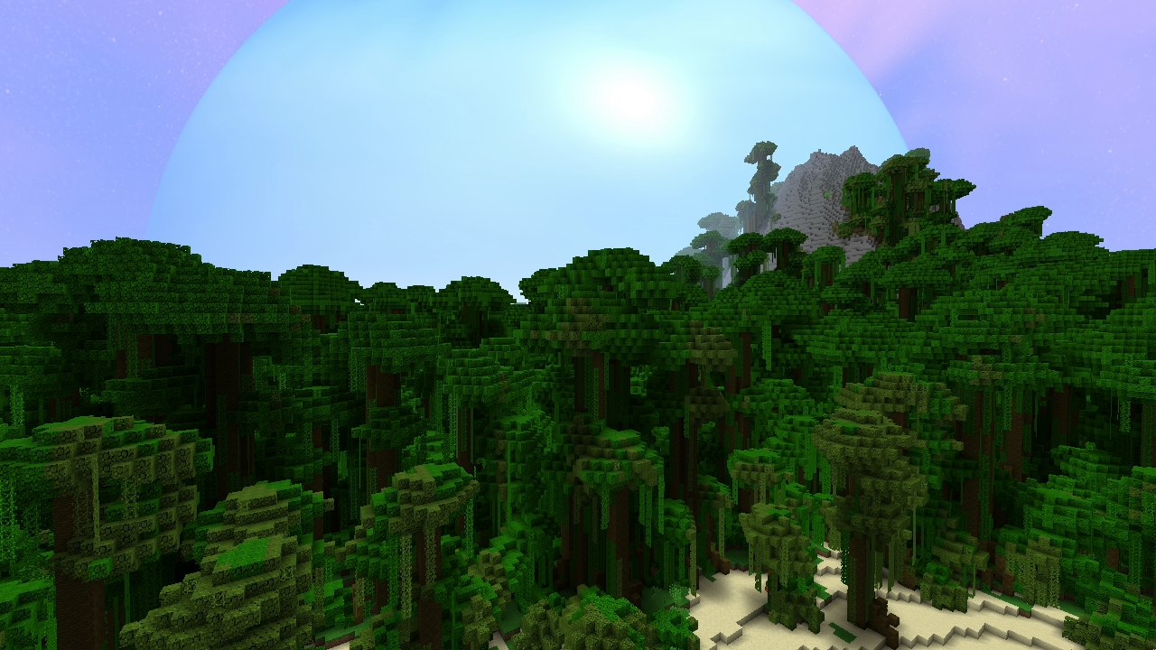 GREEN GAS GIANT! Sky Texture Pack Minecraft Texture Pack
