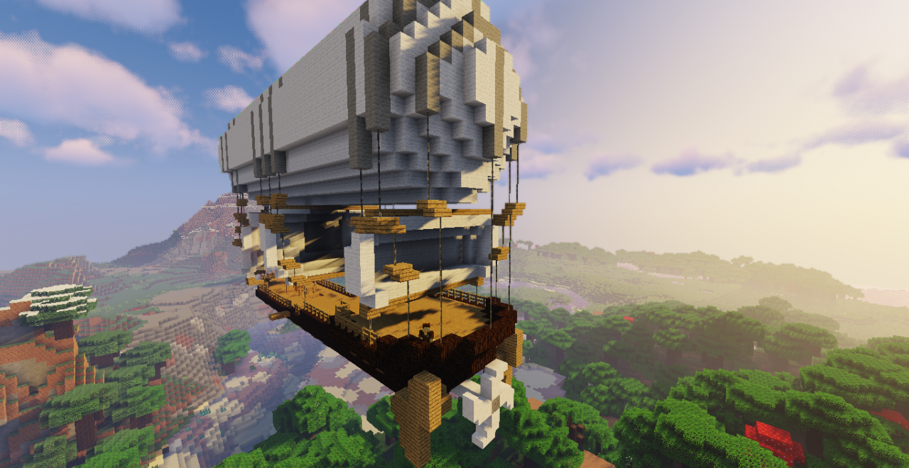 Working Airships (With working Gyrocopters) [1.13] Minecraft Map