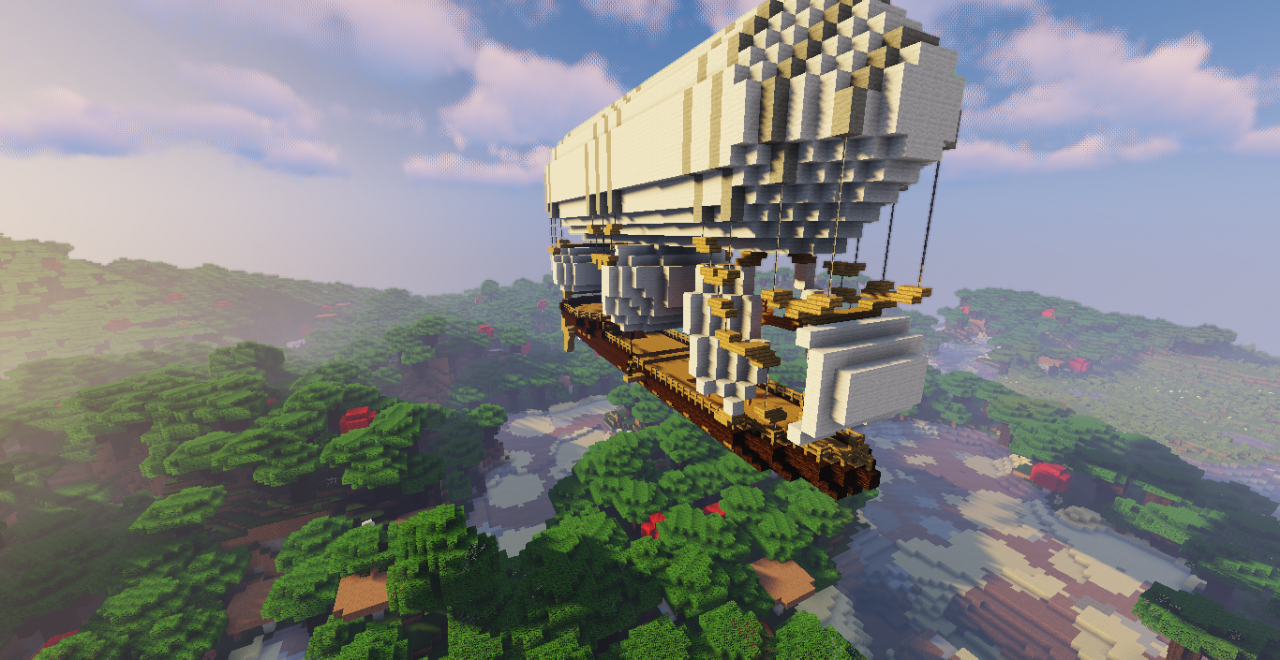 Working Airships (With working Gyrocopters) [1.13] Minecraft Map