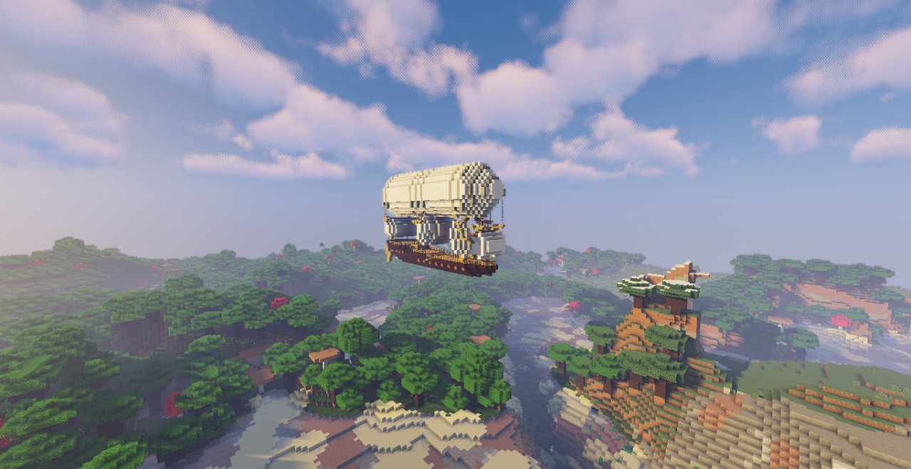 Working Airships (With working Gyrocopters) [1.13] Minecraft Map