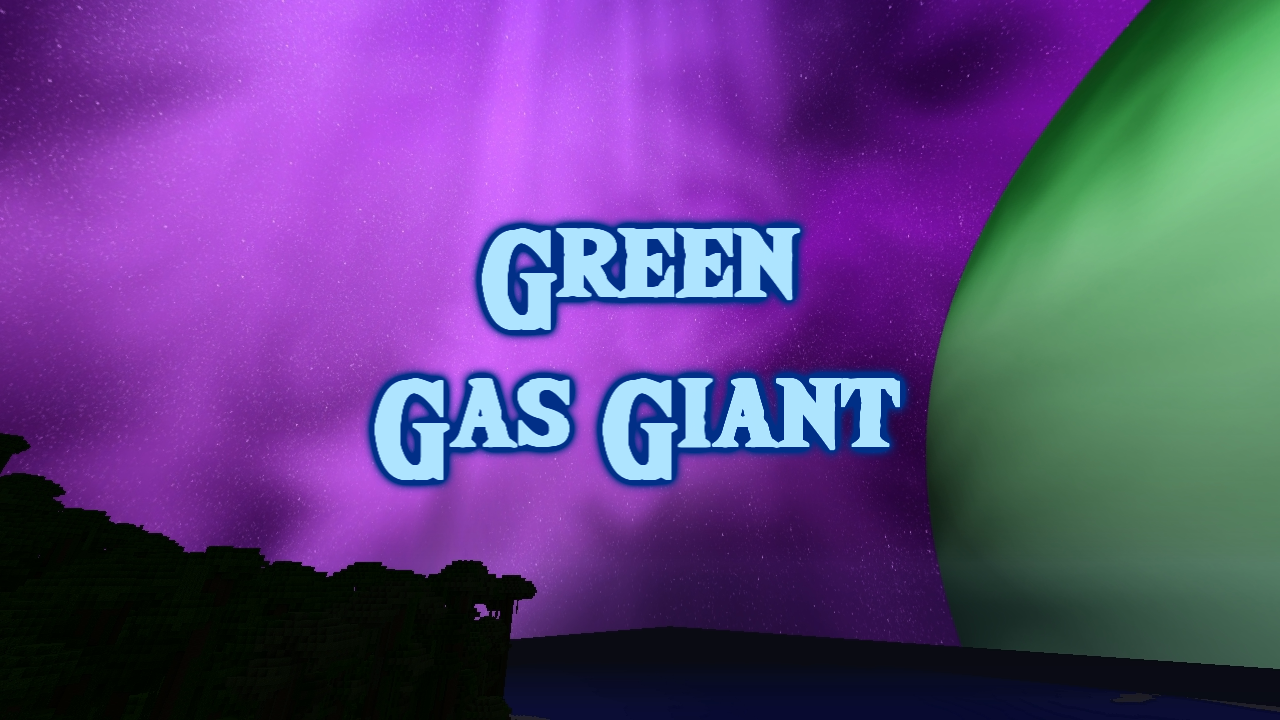GREEN GAS GIANT! Sky Texture Pack Minecraft Texture Pack