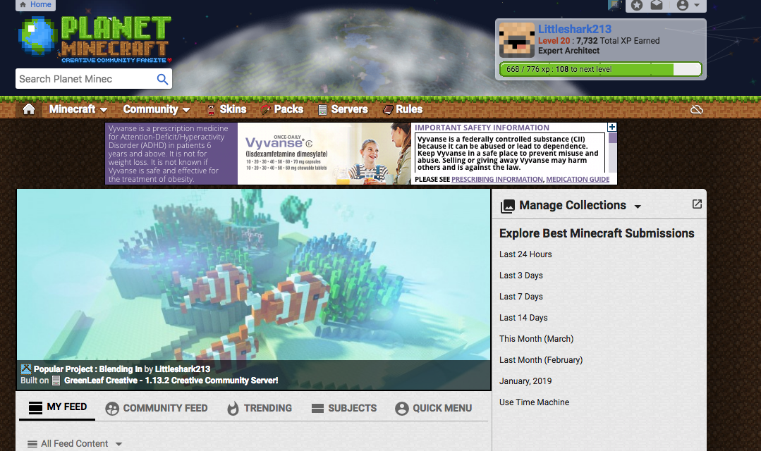 Blending In Minecraft Map