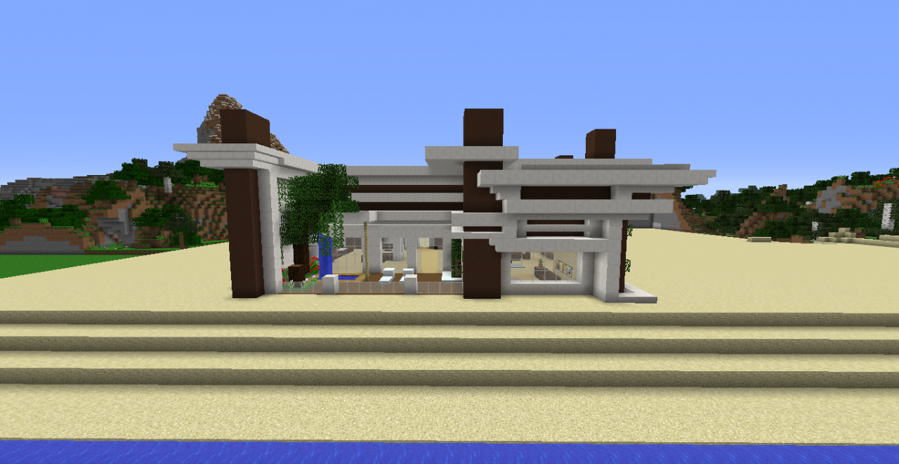seaside house Minecraft Map