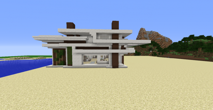 seaside house Minecraft Map