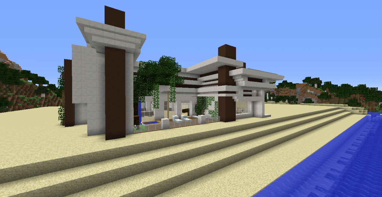 seaside house Minecraft Map