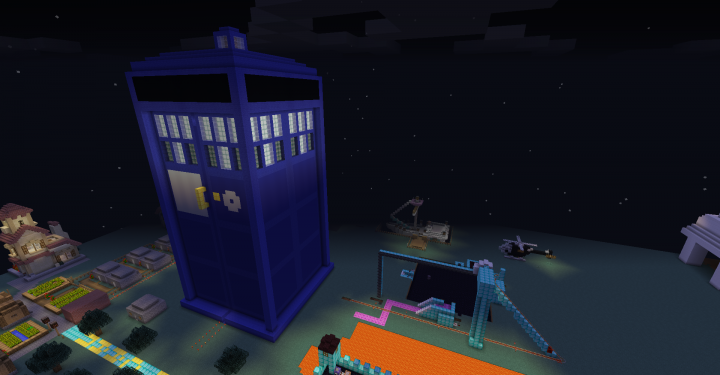 Giant TARDIS - 24:1 Scale Minecraft Map